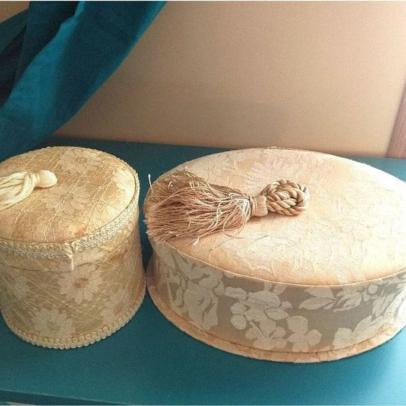 Accents | Vintageboxmakeup Oval Damask Cream Containers | Poshmark